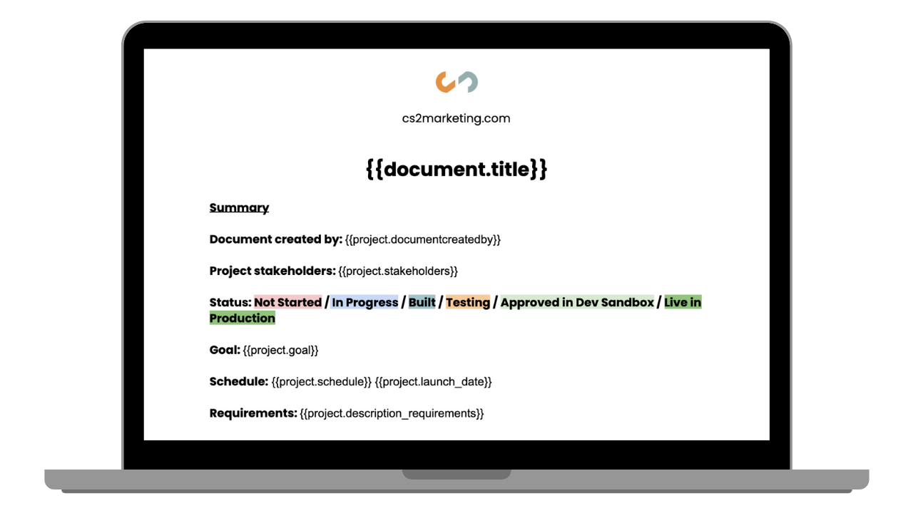 Marketing Operations Documentation Template